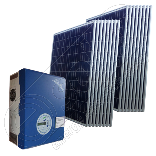 Kit fotovoltaic pe retea cu invertor 4 KW Solarriver 4500TL cu 16 ...